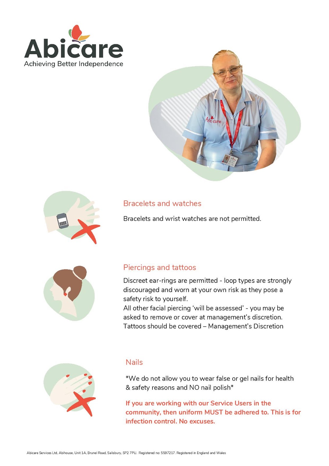 Abicare's Uniform Policy | Care At Home | Abicare